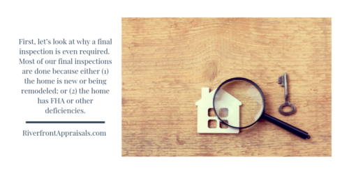 After the Appraisal: What You Need to Know about a Final Inspection ...